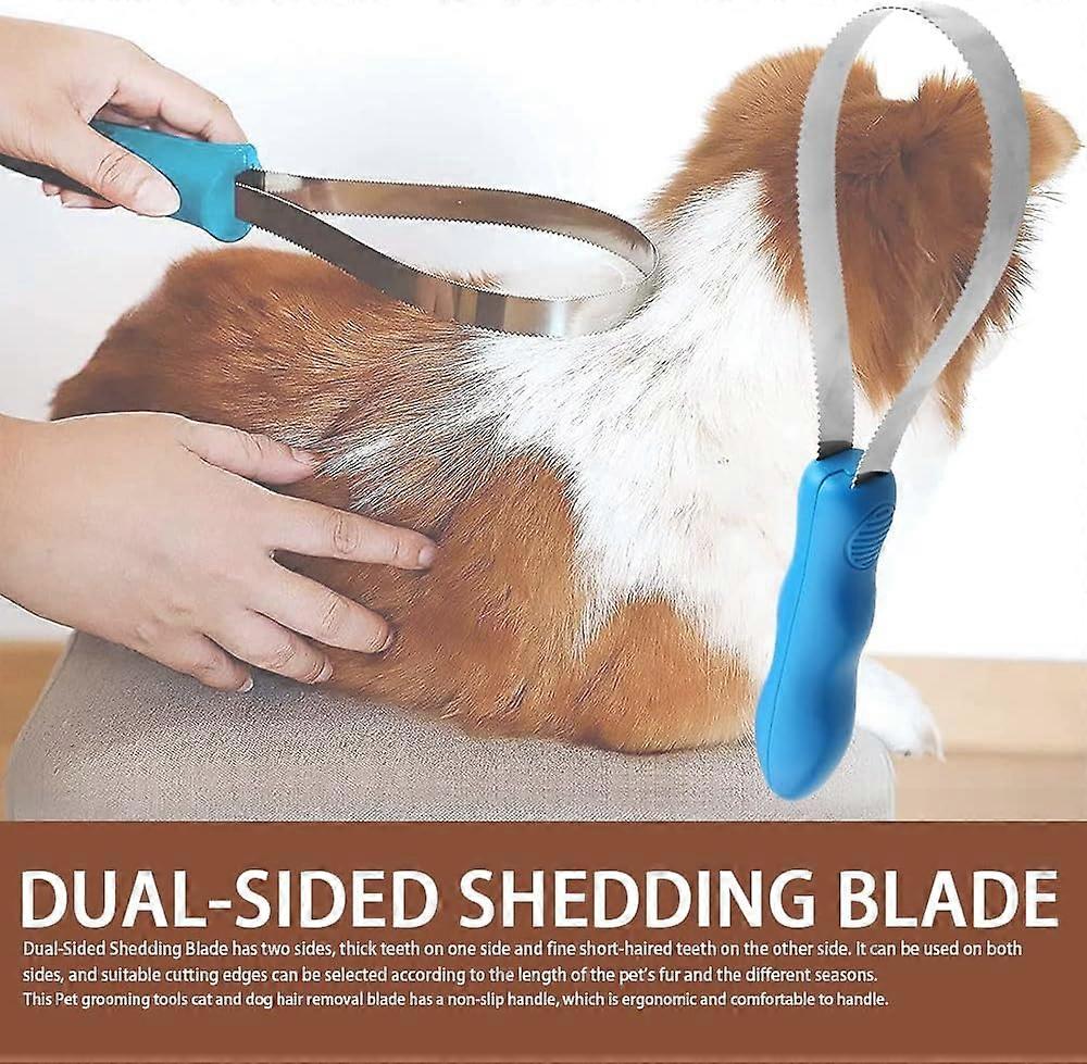 Shedding Blade Dog Dual Sided Shedding Blade with Stainless Steel Blade ...