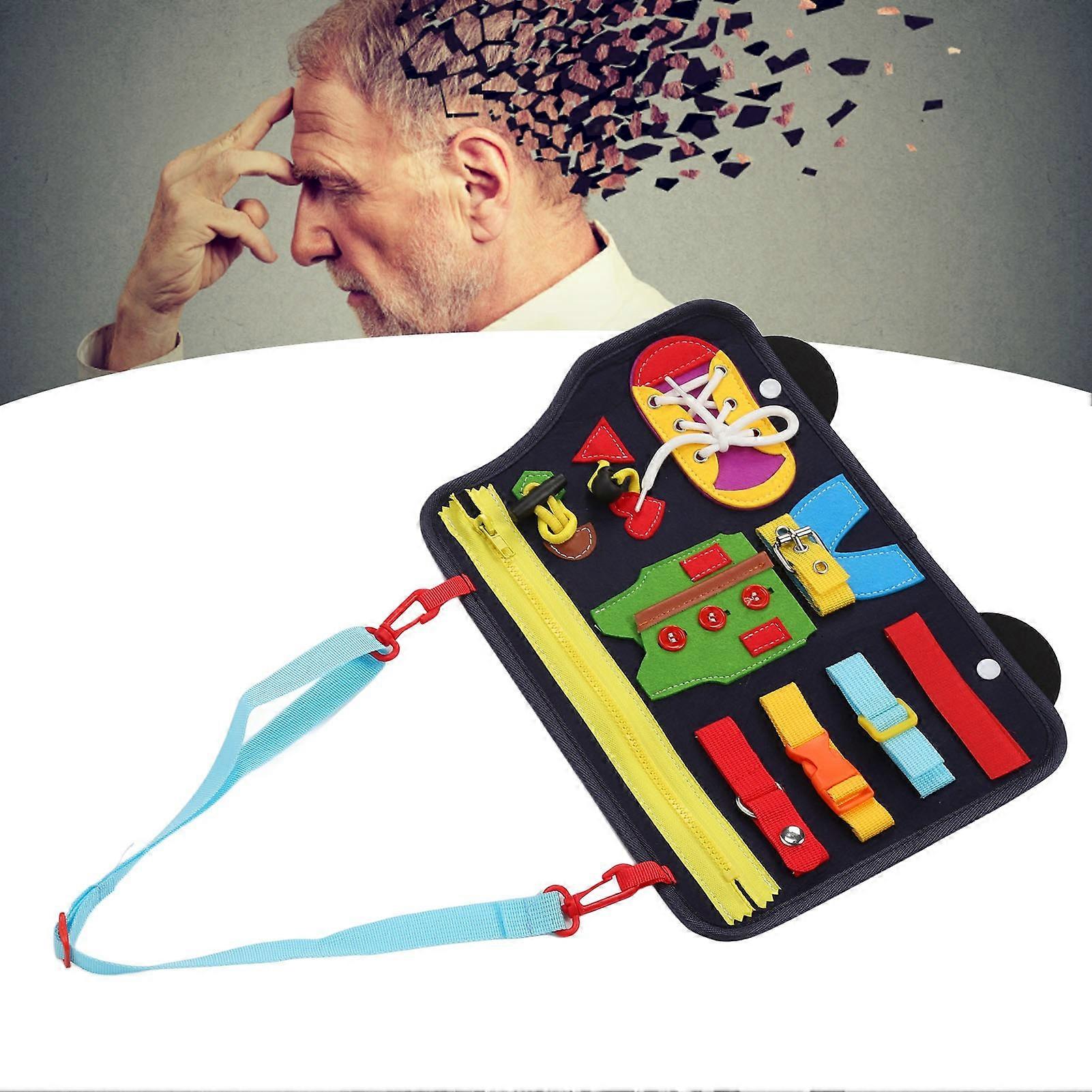 Sensory Activity Board Relief Anxiety Puzzle Bus Shape Dementia Sensory ...