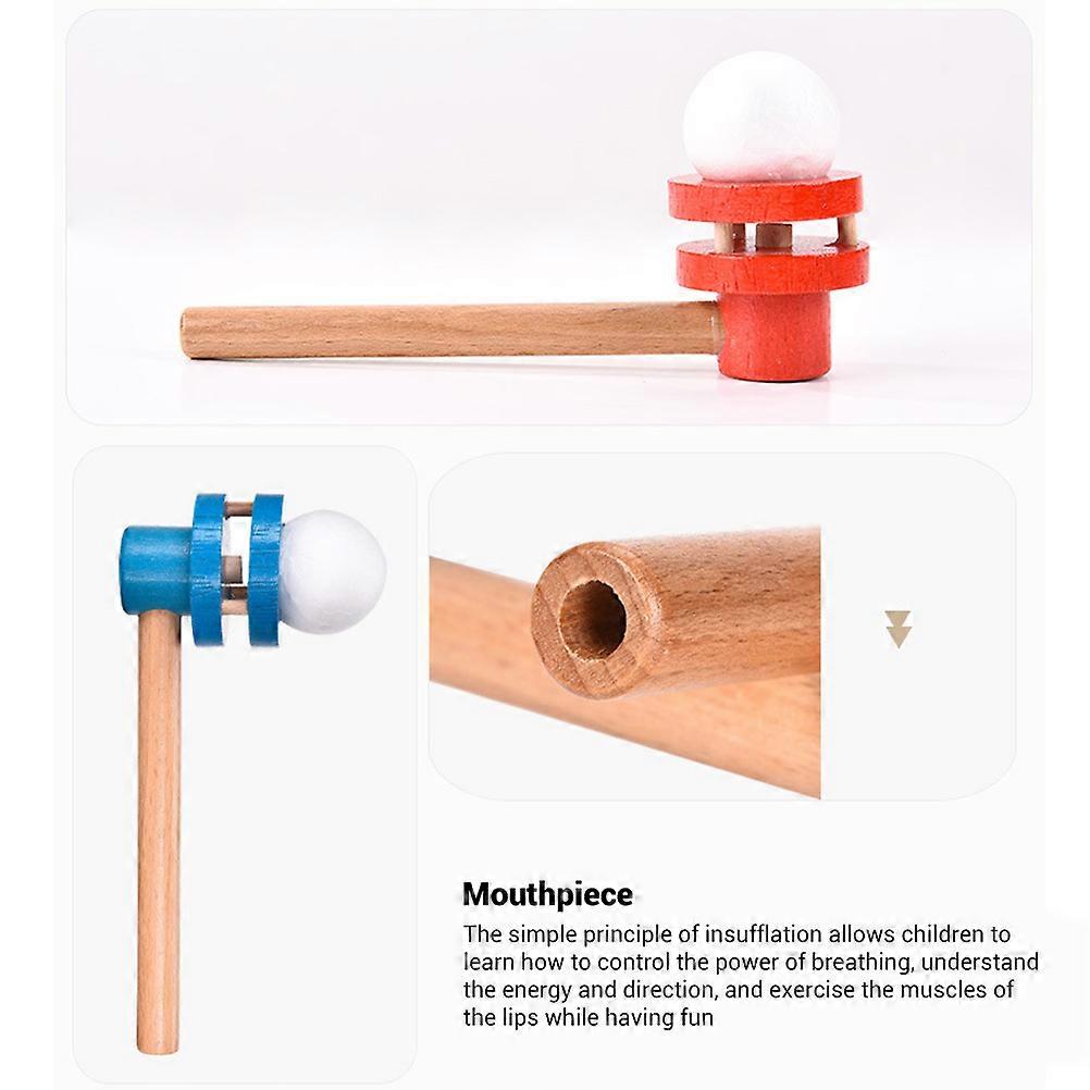 Kids Floating Ball Game Classic Toys Mini Wood Blower Children Balance ...