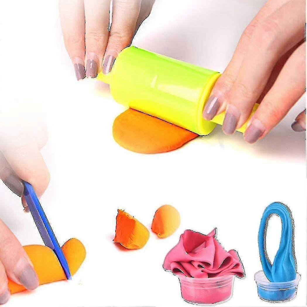 24 Colors Air Drying Clay Magic Kids Clay Safe Nontoxic Modeling Clay ...