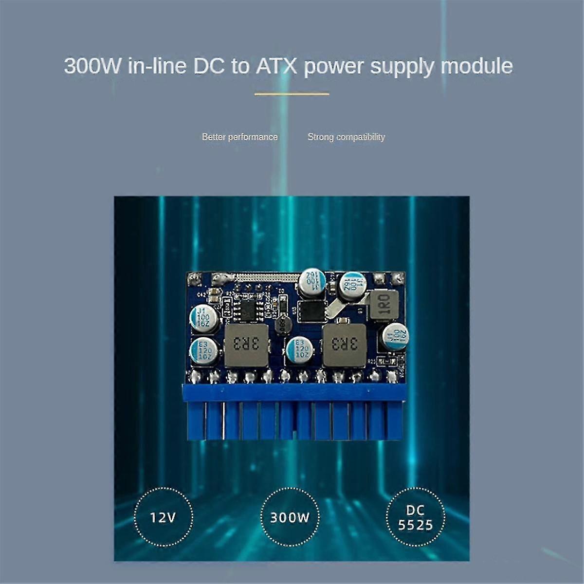 Dc 12v 300w 24pin Atx Motherboard Connector Mini Itx Power Supply Dc To ...