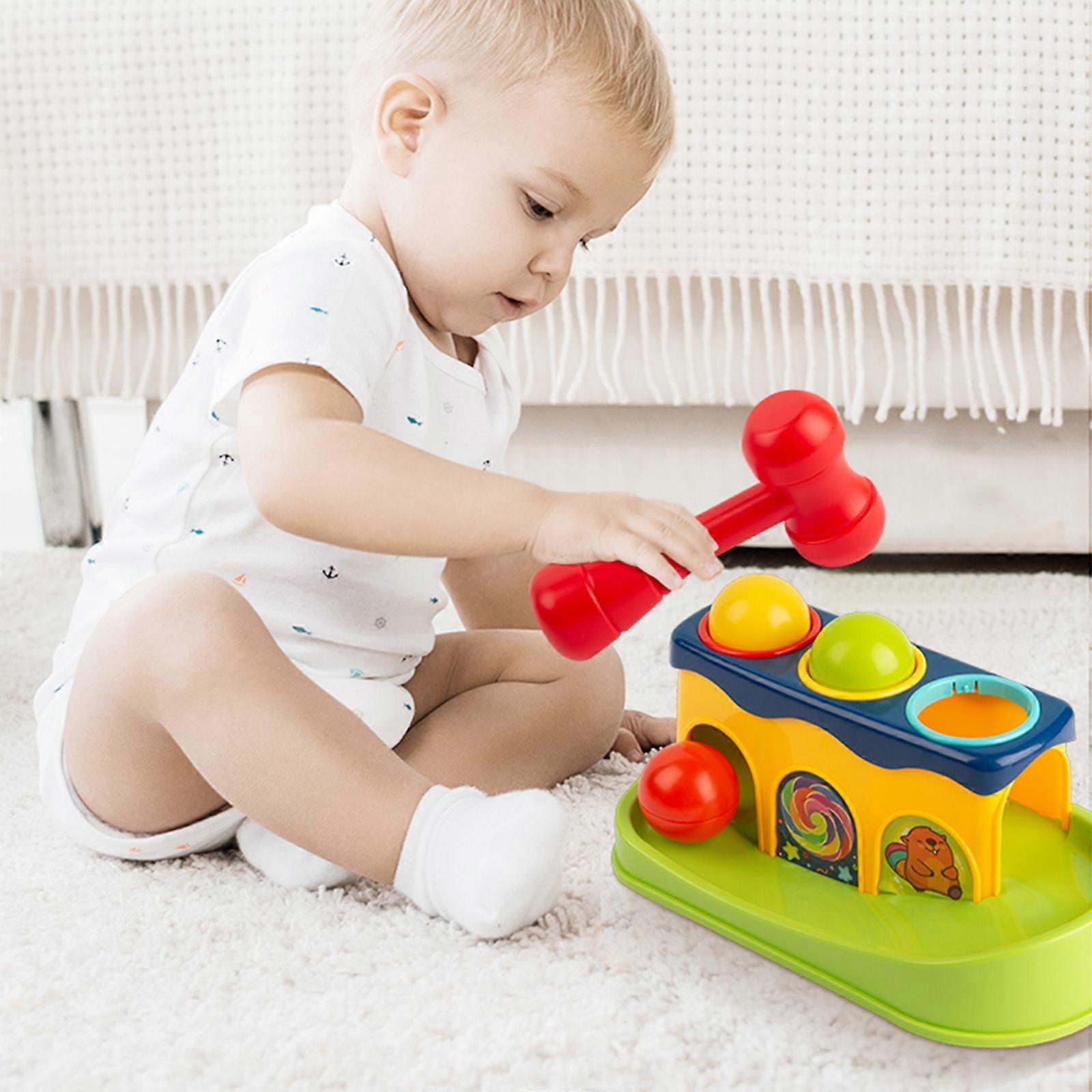 Educational Kids Playing Hammer Ball Small Hammer Pile Drive Table Baby ...