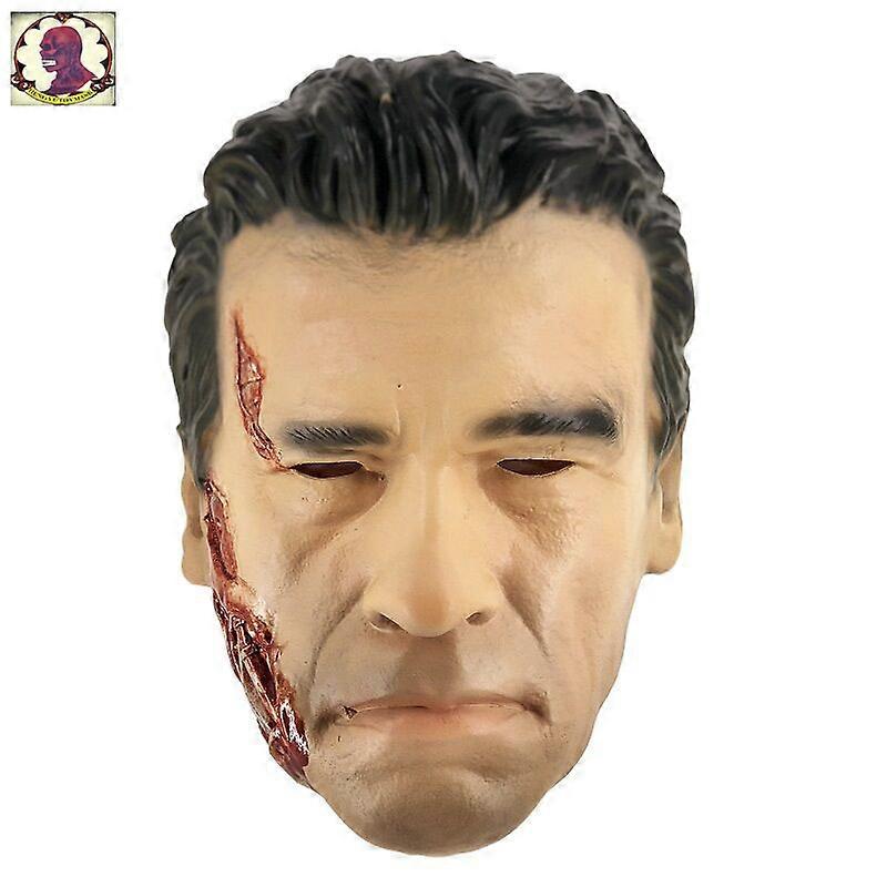 Realistic Arnold Schwarzenegger Mask Latex Robot Terminator Mask Fancy ...
