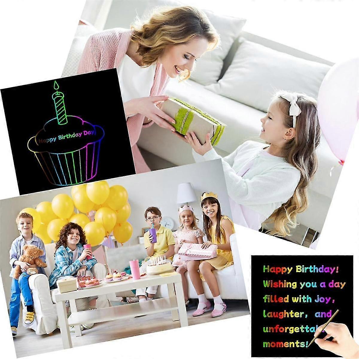 Cute Scratched Graffiti Paper Gift - Birthday Party Gift For Son ...