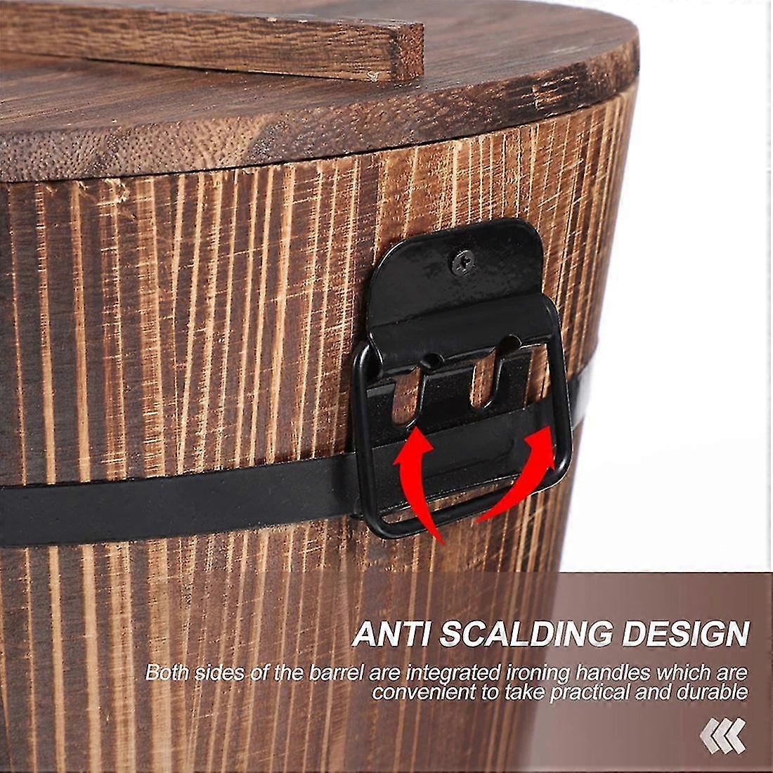 Wooden Rice Bucket Korean Bibimbap Bucket Japanese Cuisine Sushi Bucket ...