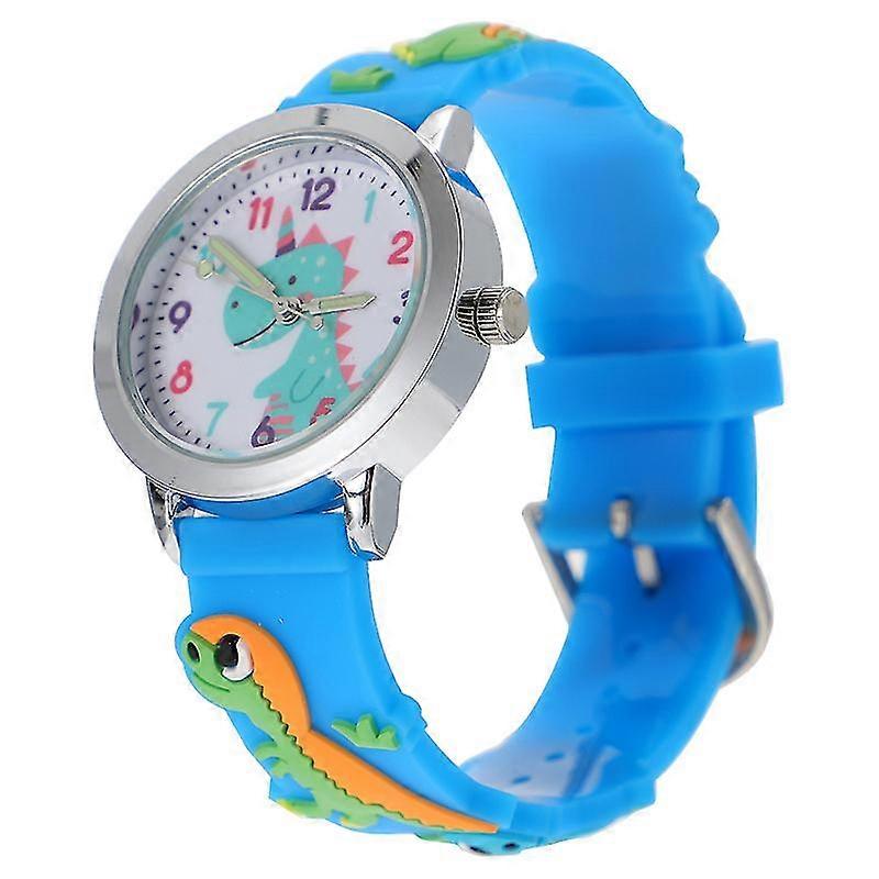 Cartoon Dinosaur Watch Blue Toddler Watches Dinosaur Shape Watches For ...