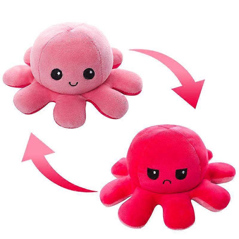 20cm 30cm 40cm Giant Reversible Octopus Stuffed Animal Reversible Happy ...