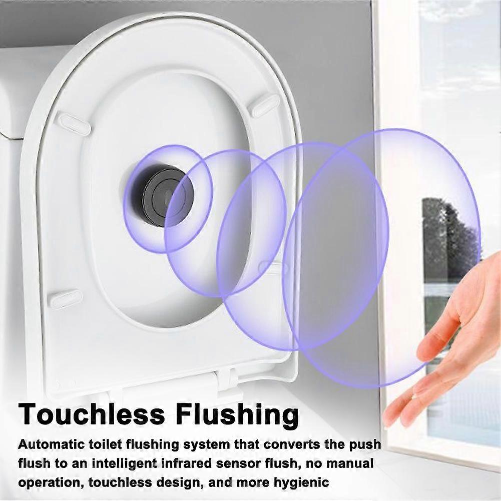Touchless Sensor Toilet Flusher Kits Lavatory Bidet Push Button ...