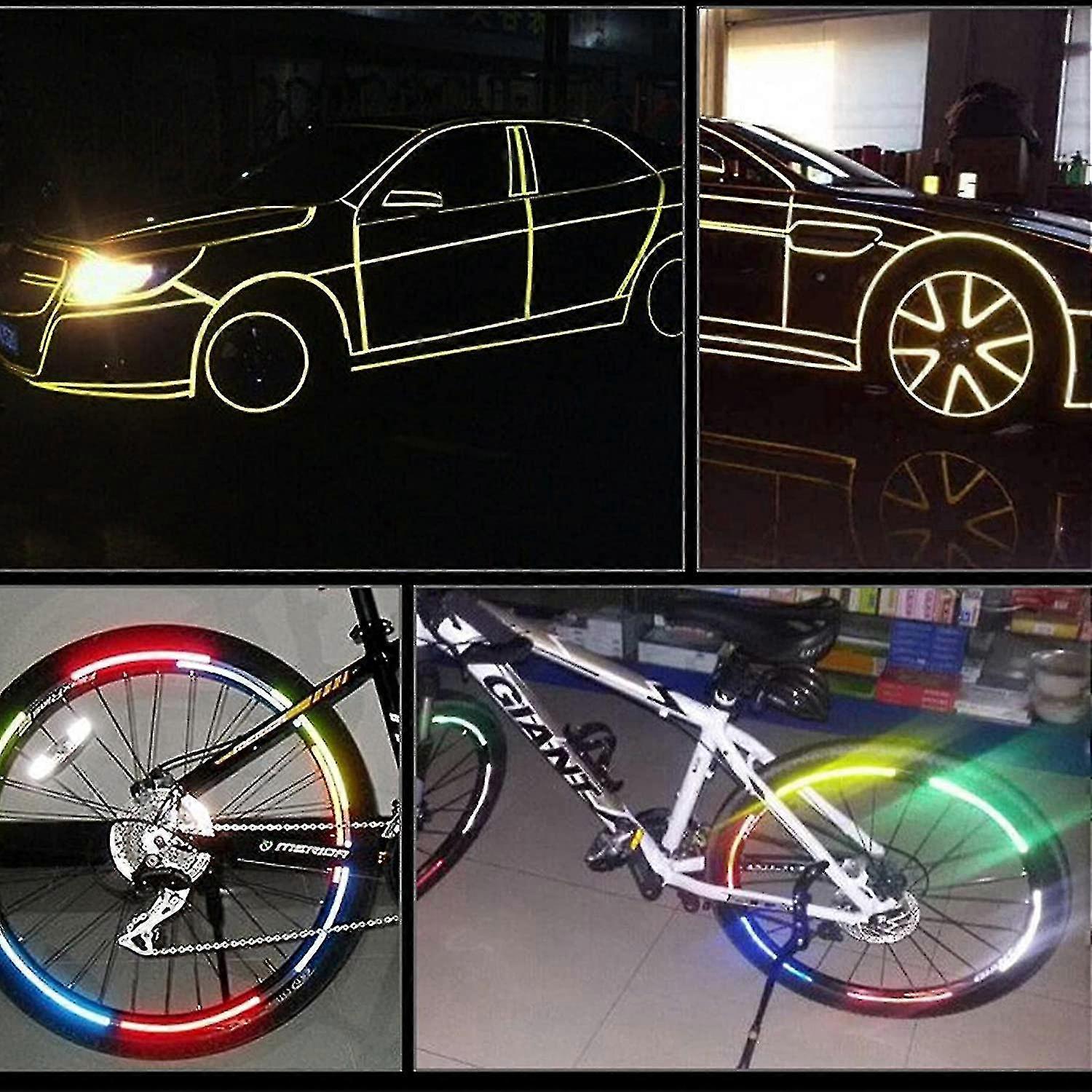 Walkbee Adhesive Reflective Tape 5 Rolls Self Adhesive Reflective Tape ...