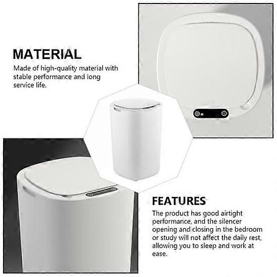 12L Automatic Trash Can Garbage Container Touchless Sensor Trash Can ...