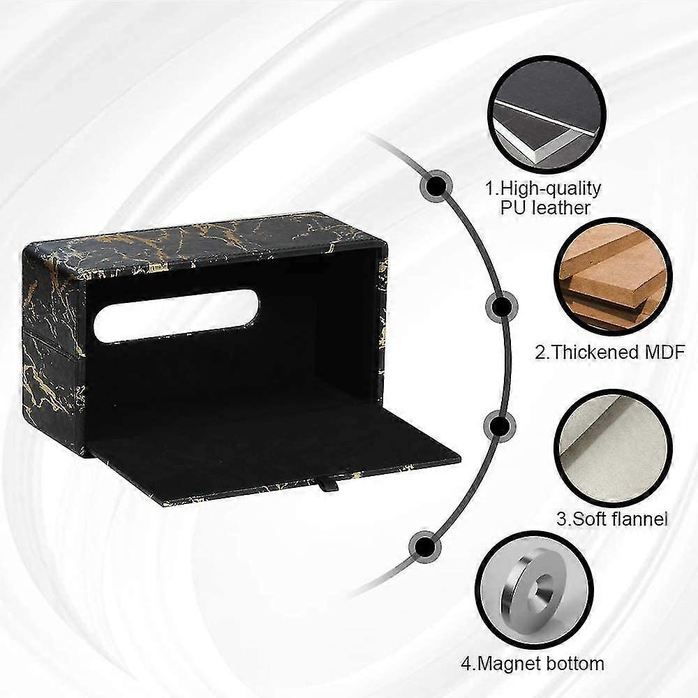 Tissue Box Cover Stylish Rectangular Tissue Box Holder With Magnetic ...