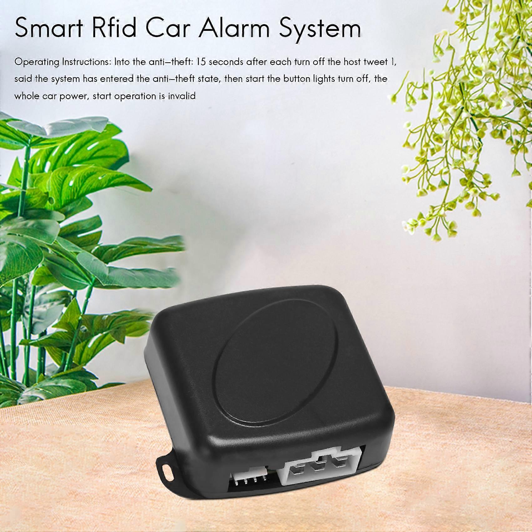 Smart RFID Car Alarm System Push Engine Start Stop Button Lock Ignition ...