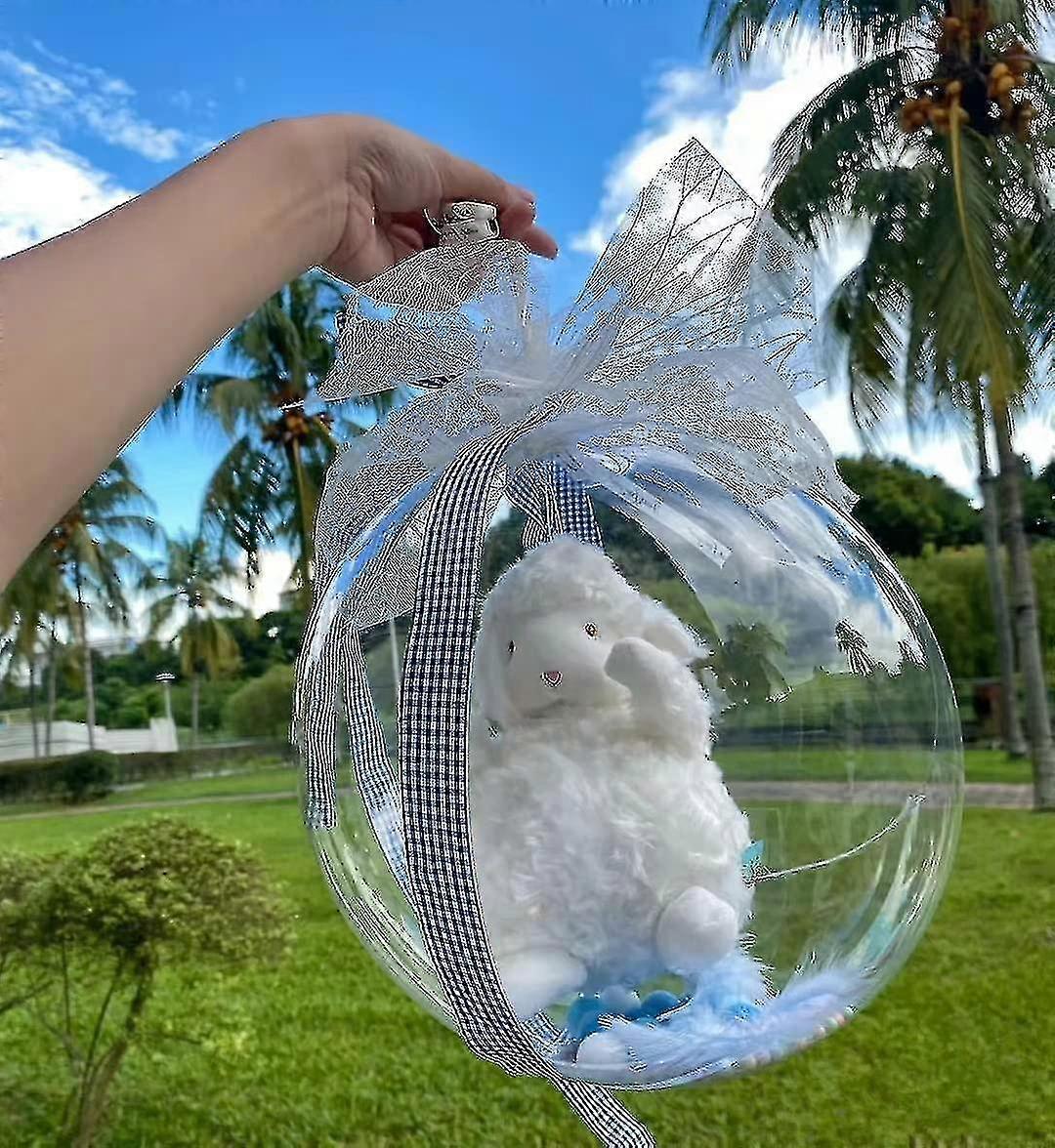 Large Clear Balloons For Stuffing , 10pack 22inch Giant Pre Stretched ...