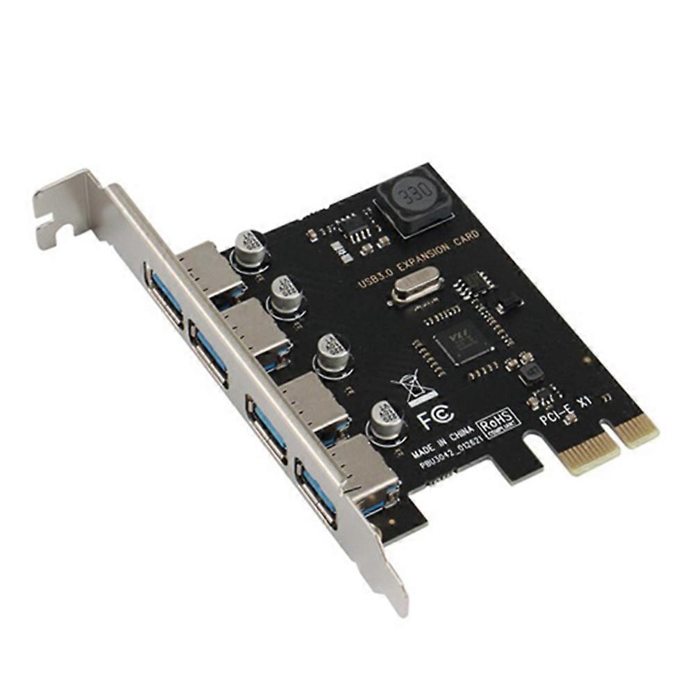 4 Port USB 3.0 PCI-E Expansion Card PCI Express PCIe USB 3.0 HUB Adapter 4-Port USB3.0 ...