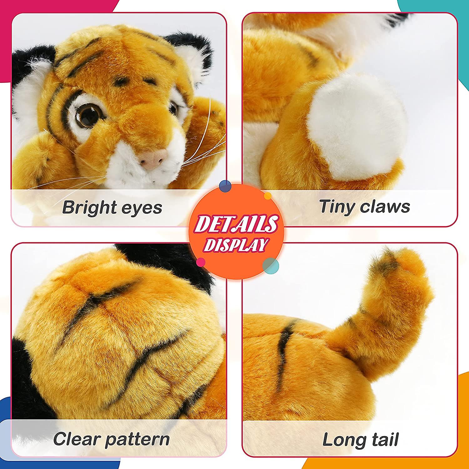 Tiger Hand Puppet Zoo Animal Puppets Jungle Friends Plush Toy For ...