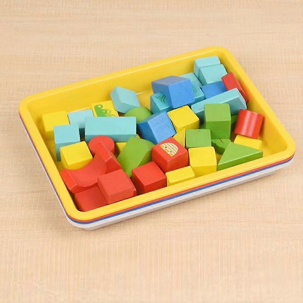 5 Pcs Craft Kids Accessories Tools Tray Sand Tray Fruits Tray Plastic ...