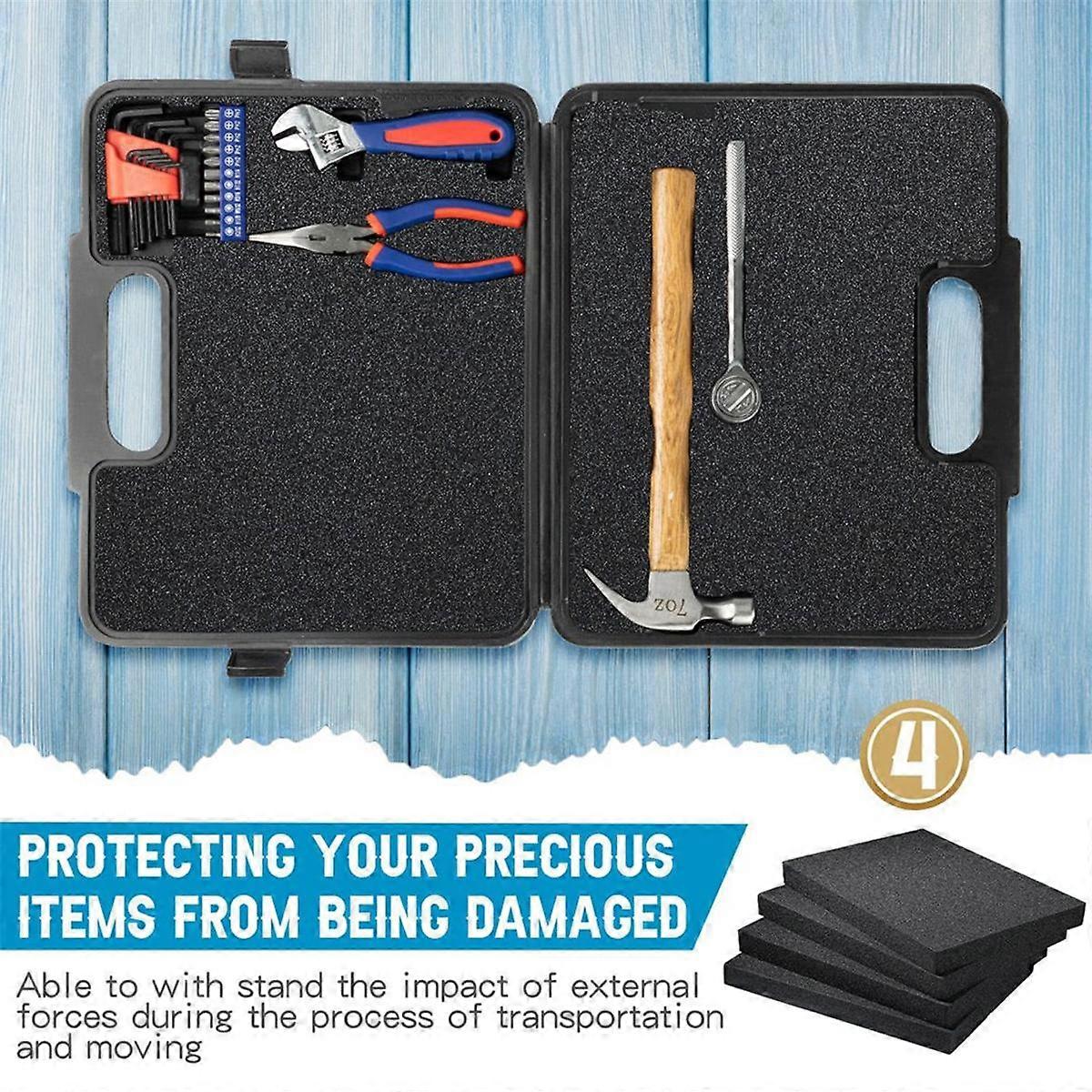 4 Pcs Cuttable Polyurethane Foam Pads Foam Sheets Craft Foam Tool Box ...