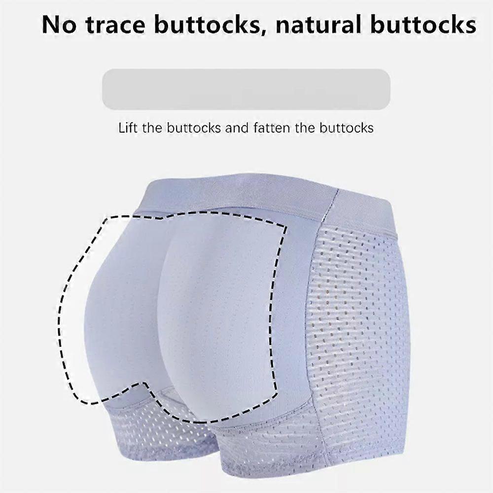 Men's Hip-Lifting Boxer Briefs Hip, Men's Butt Padded Underwear Mesh ...