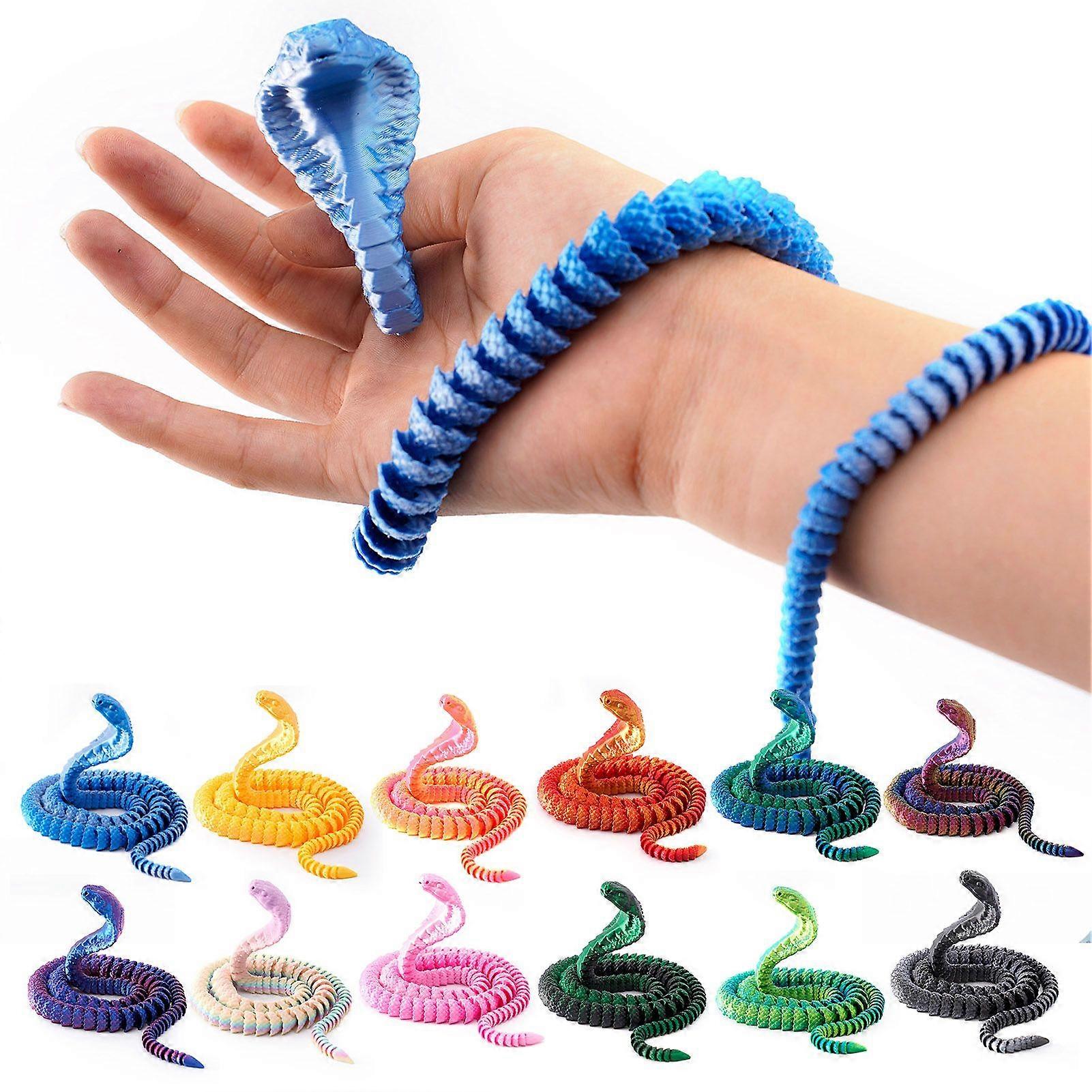3D Printed Snake Ornament Articulated Snake Model Kids Adults Desk ...