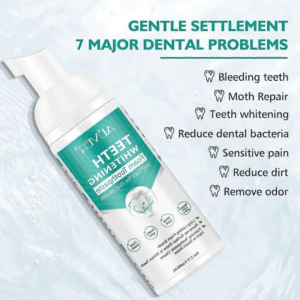 Foam Toothpaste, Fluoride Free Toothpaste, Foaming Baking Soda ...