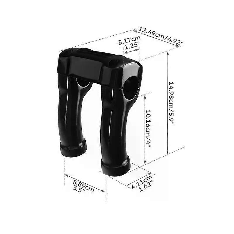 4" Tall Handlebar Riser Clamp For Harley Softail Breakout Standard Street Bob FXBB FXDR FXBR 1. ...