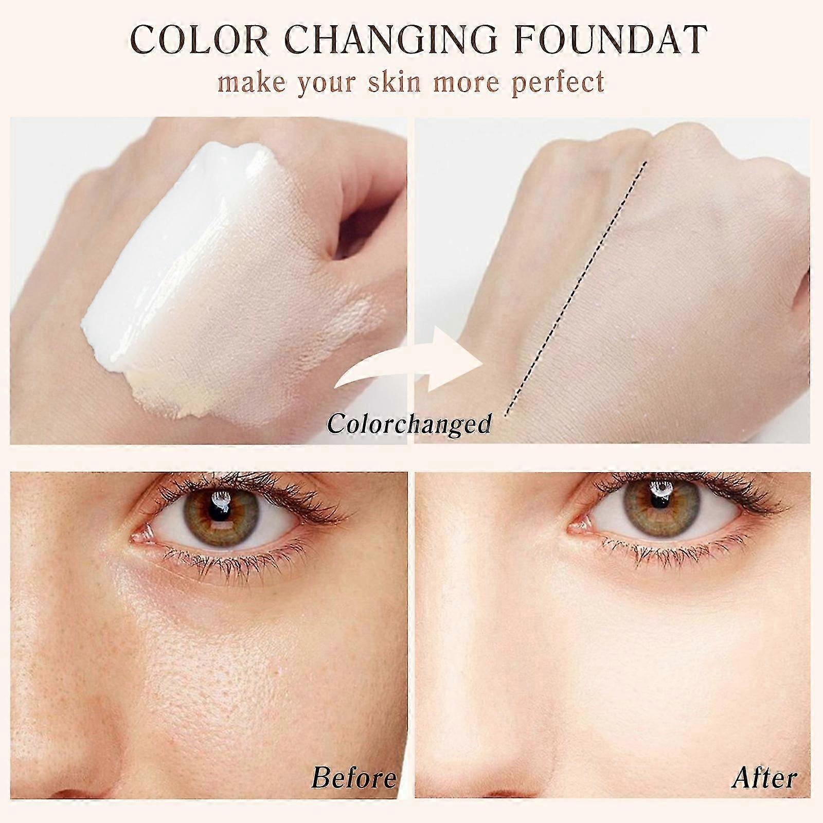 Foundation 4 in 1 with SPF 50+, Hydrating Color Changing Foundation ...