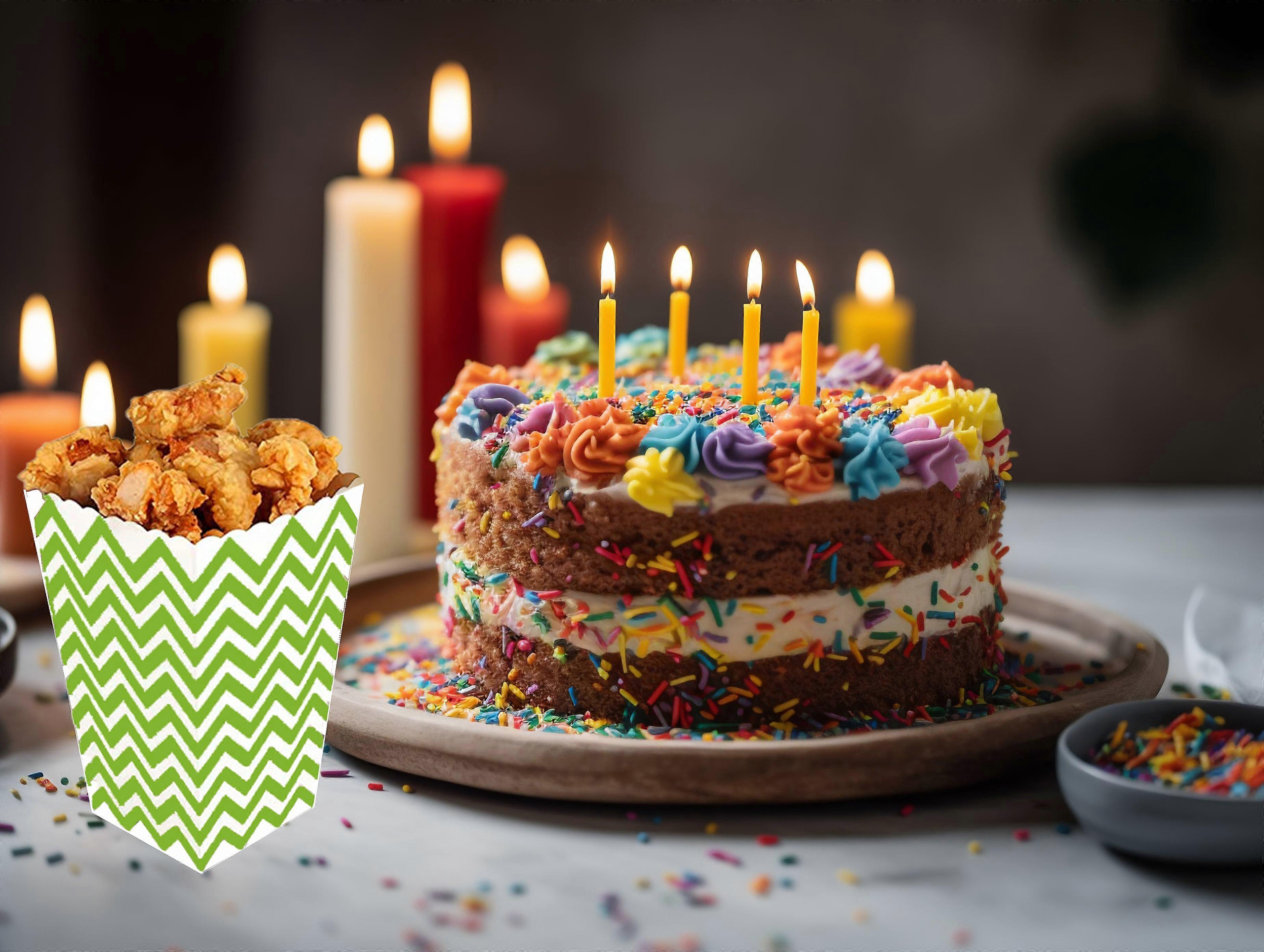 Cinema-Style Popcorn Boxes, Treat Containers for Movie Night, Party ...