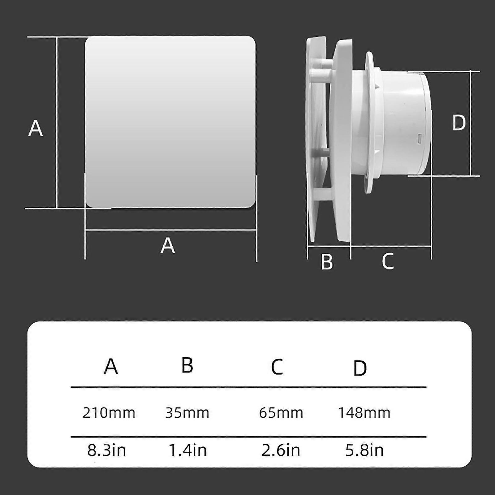 Low Noise Ventilation Fan Household Exhaust Fan with Remote Controls ...