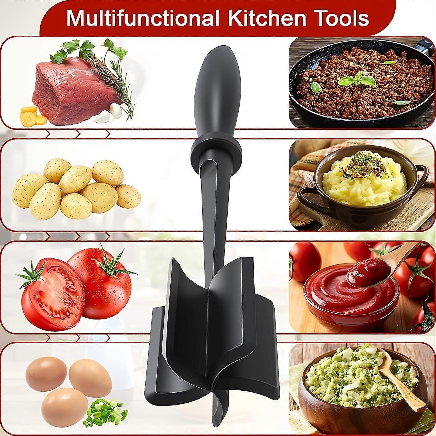 Meat chopper, ground beef, ground beef, hamburger crusher tool, plastic ...