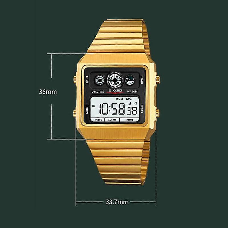 SKMEI 2450 Men Business Multifunctional Watch Casual Waterproof Square ...