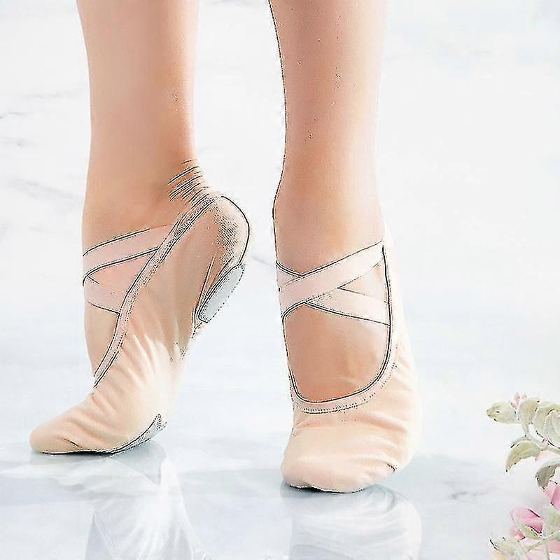 Women Ballet Shoes Dance Adult Children Ballet Slippers Soft Sole ...