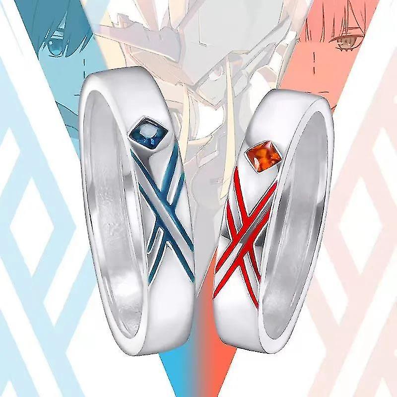 Anime Darling In The Franxx Ring Hiro Zero Two Cosplay Jewelry Prop ...