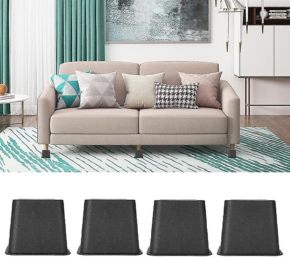 4pcs Furniture Raisers 3 Inch Adjustable Chair Sofa Riser Heavy Duty ...