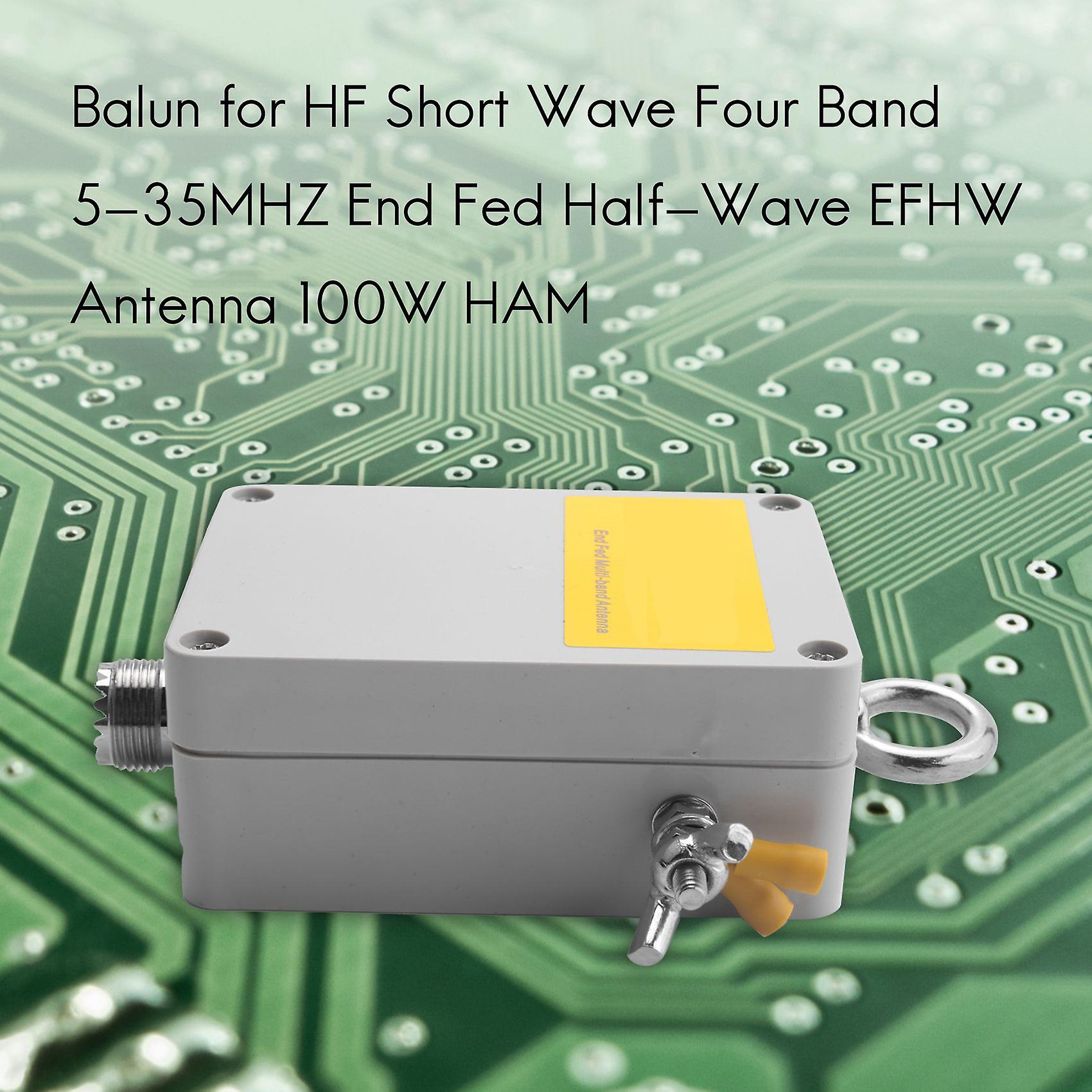 1:49 - 49:1 Balun For Hf Short Wave Four Band 5-35mhz End Fed Half-wave ...