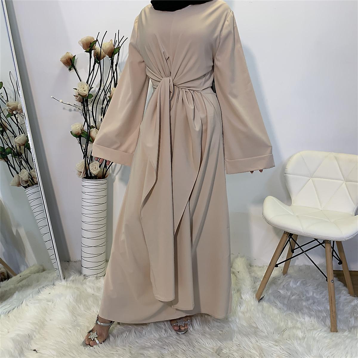 Muslim Long Dress Women Turkey Abaya Dubai Eid Hijab Robe Bing Swing Ramadan Islamic Clothing ...