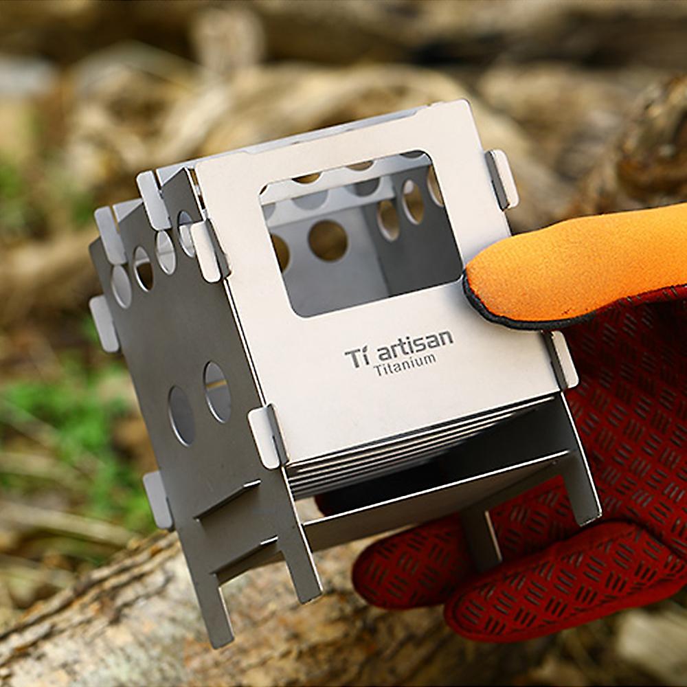 Portable Foldable Titanium Wood Burning Stove Pocket Stove | Fruugo UK