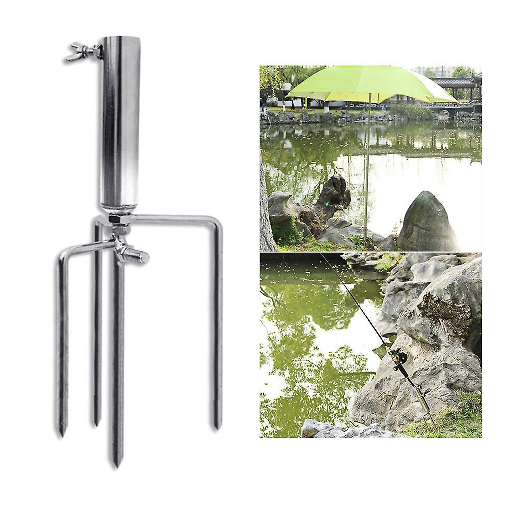 Umbrella Stand Anchors with 3 Removable Insert Parasol Holder Umbrella ...