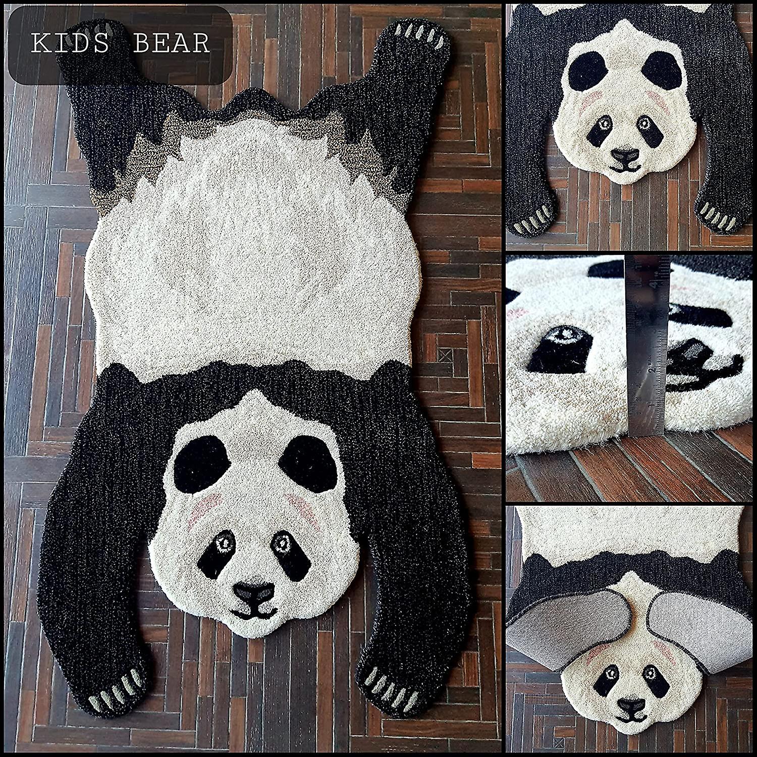 Rida Handloom Handmade Panda Animal Area Rug Carpet For Bedroom ...