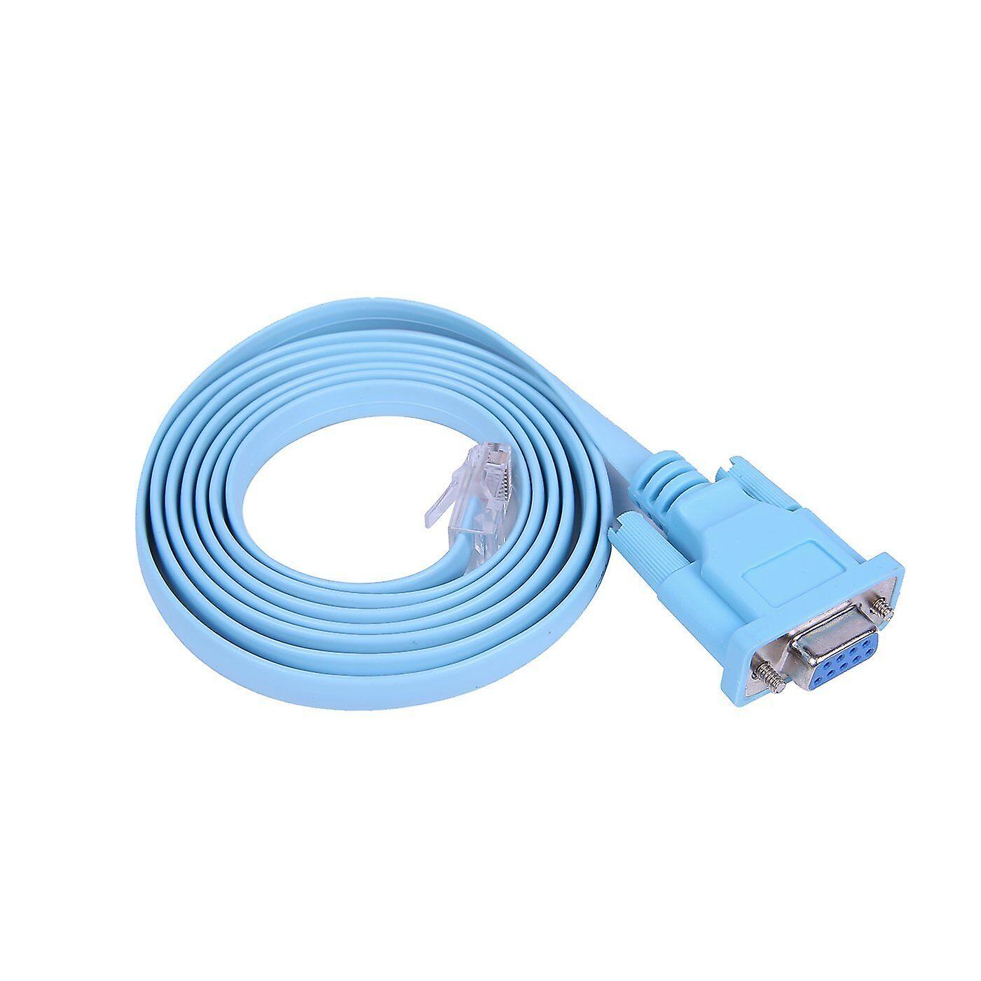 1.5m RJ45 Male to 9 Pin RS232 RS-232 DB9 Female Plug LAN Router Cable ...