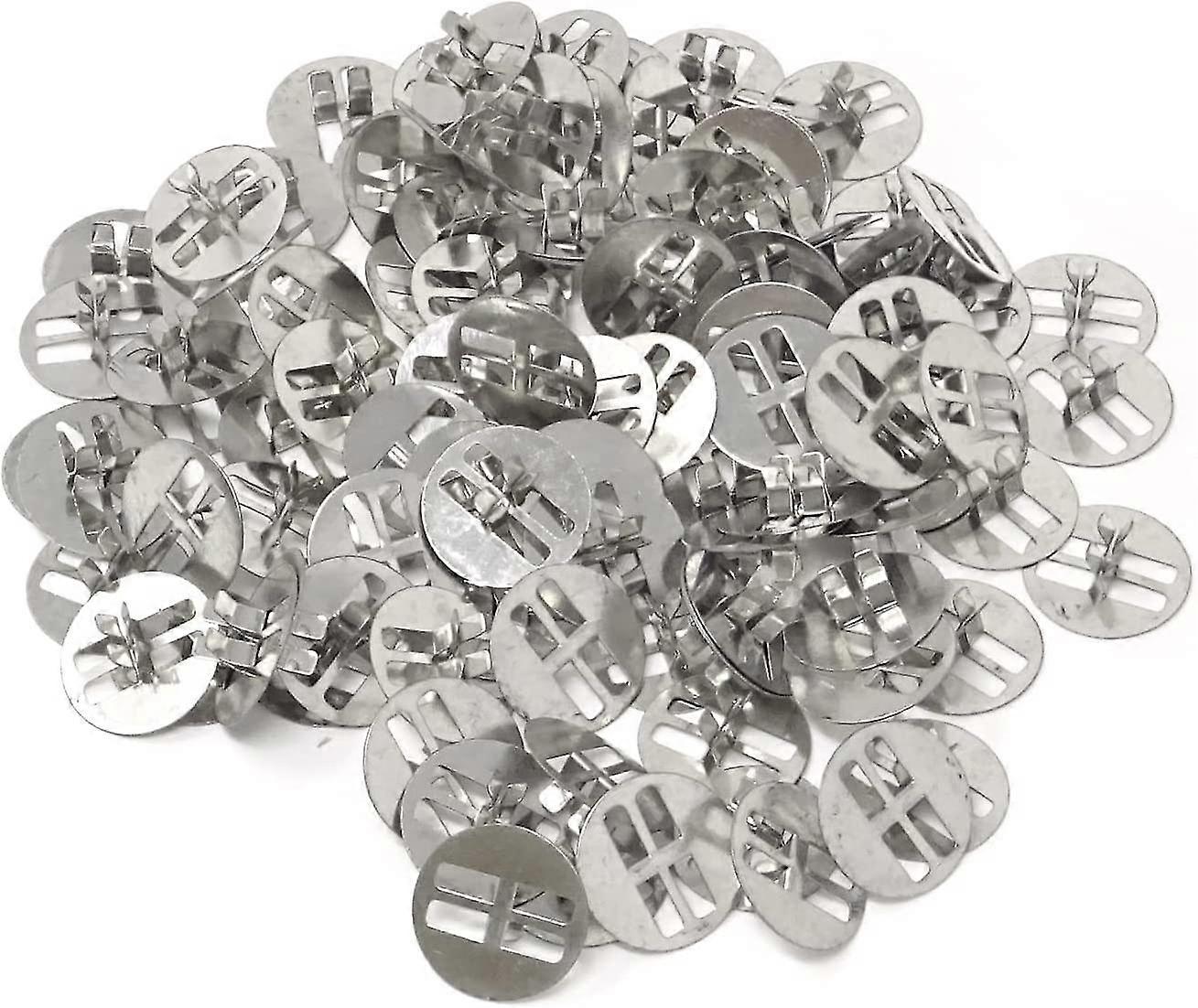 100 Pcs Metal Wood Wick Clips,candle Wick Base,candle Wick Sustainer ...