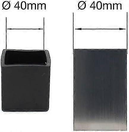 4pcs Square Rubber End Caps For Chairs, Tables, Furniture Legs (40mm ...