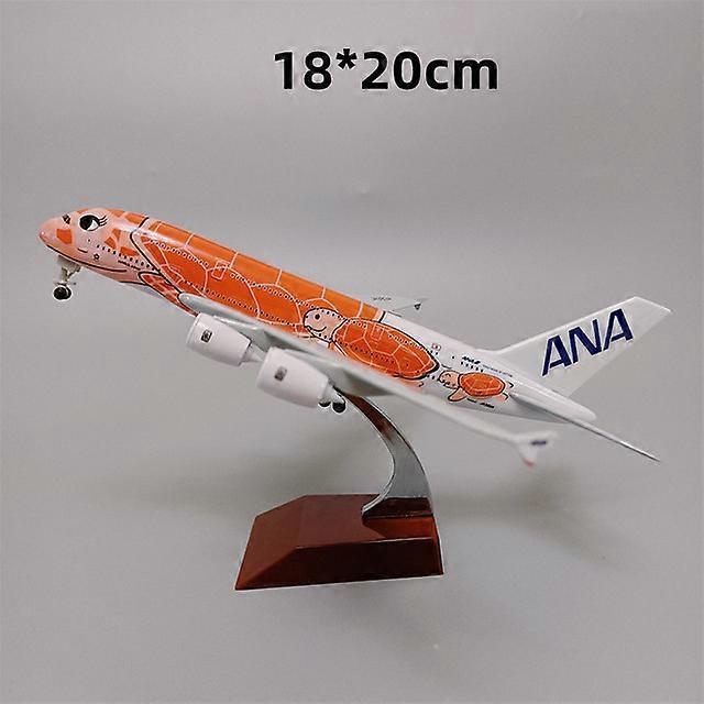 16cm/20cm Alloy Metal Japan ANA Airbus A380 Cartoon Sea Turtle Airlines ...