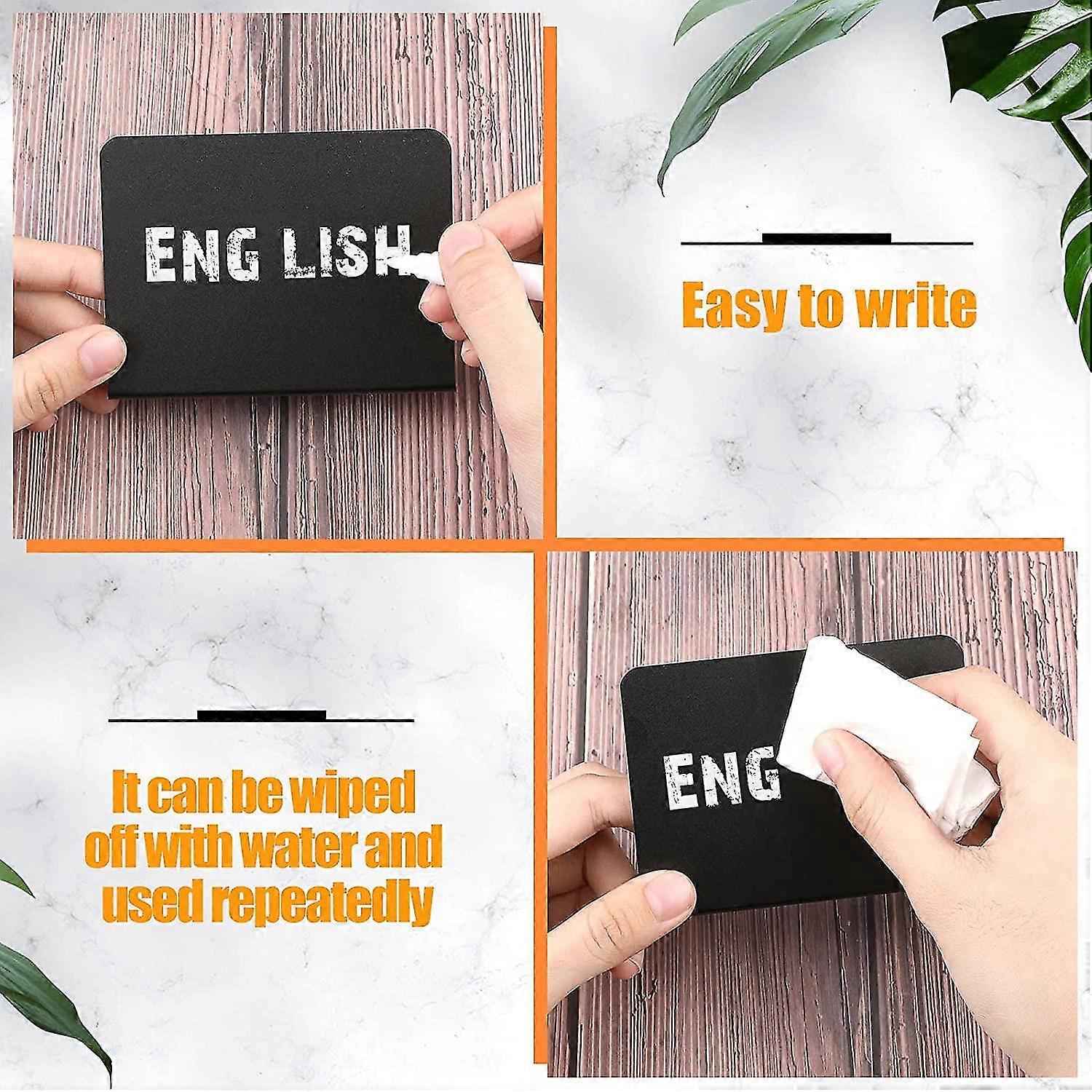 20pcs 4 X 3 Inches Mini Chalkboard Table Tent Sign Chalkboard Buffet ...