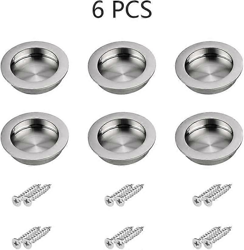 Sliding Door Handle 6 Pieces Sliding Door Handles Stainless Steel Round ...