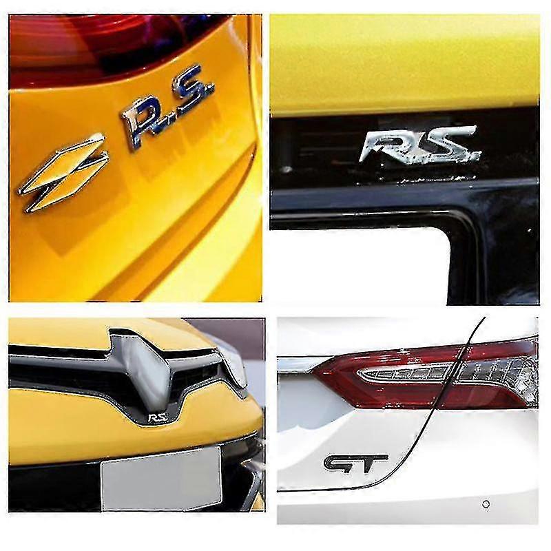 Car Metal Gt Rs Sport Badge Emblem Decal Sticker For Renault Logan Clio ...