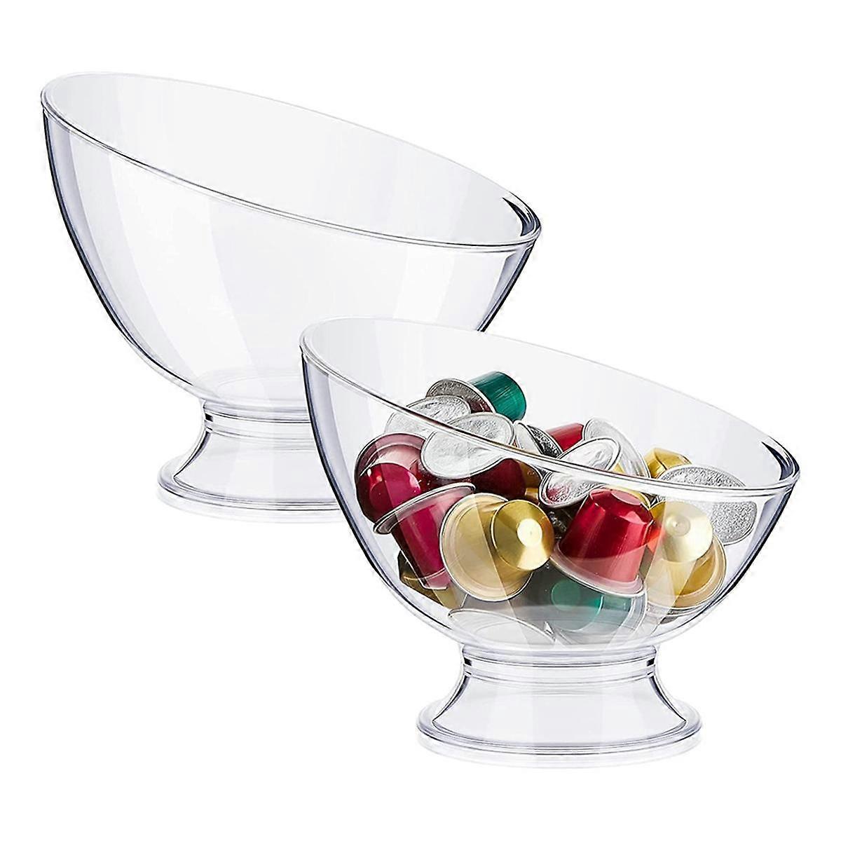 4PCS Clear Coffee Pod Holder Plastic Coffee Capsule Container Creamer ...