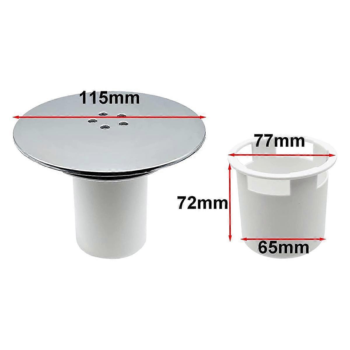Shower Trap Cover, Shower Plug Hole Cover 90Mm/115Mm Plug Drain ...