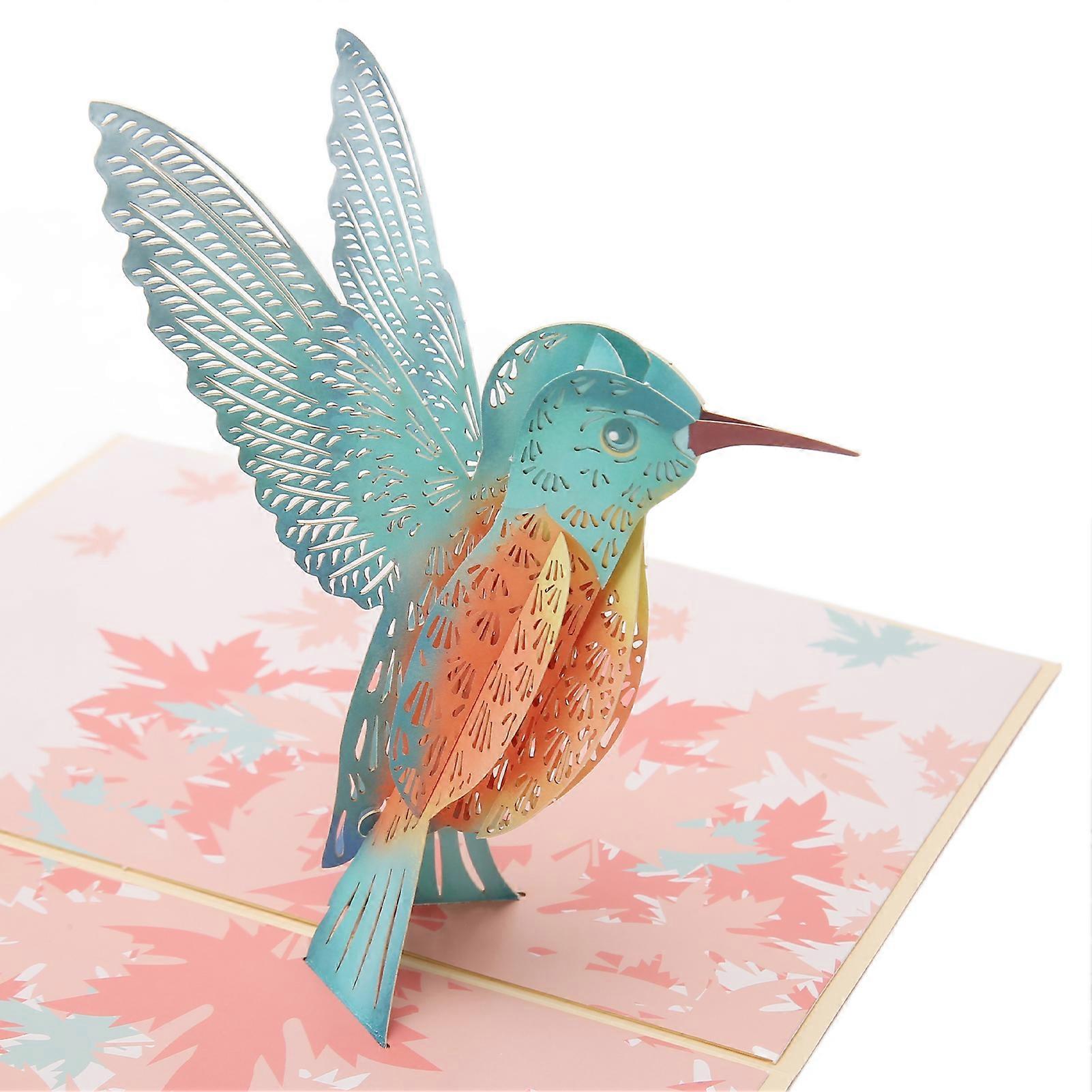 3D Bird Greeting Card Hollowed Out Engraving Handcraft Happy Birthday ...