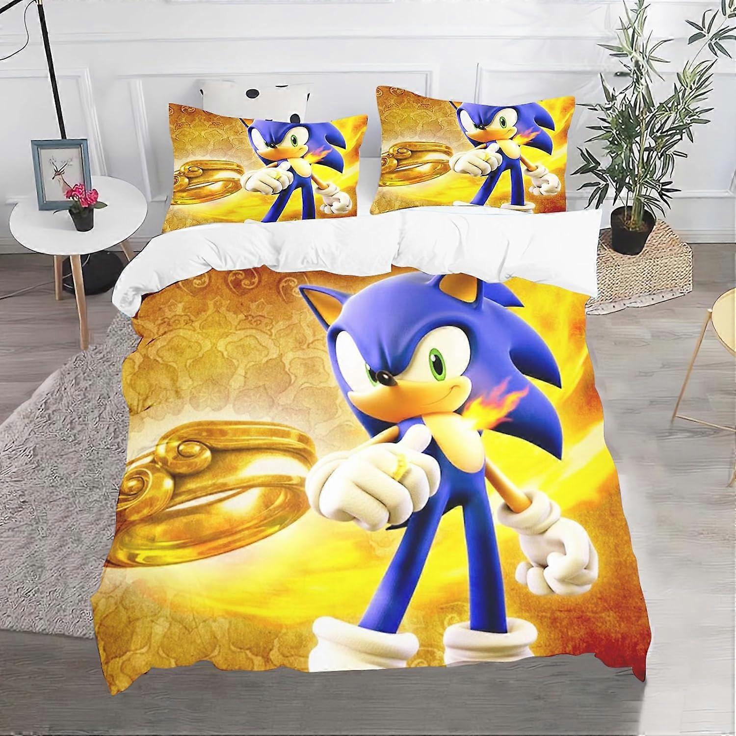Sonic Bedding Set - Bedding Set - Anime Sonic - Duvet Cover, 3D Print ...