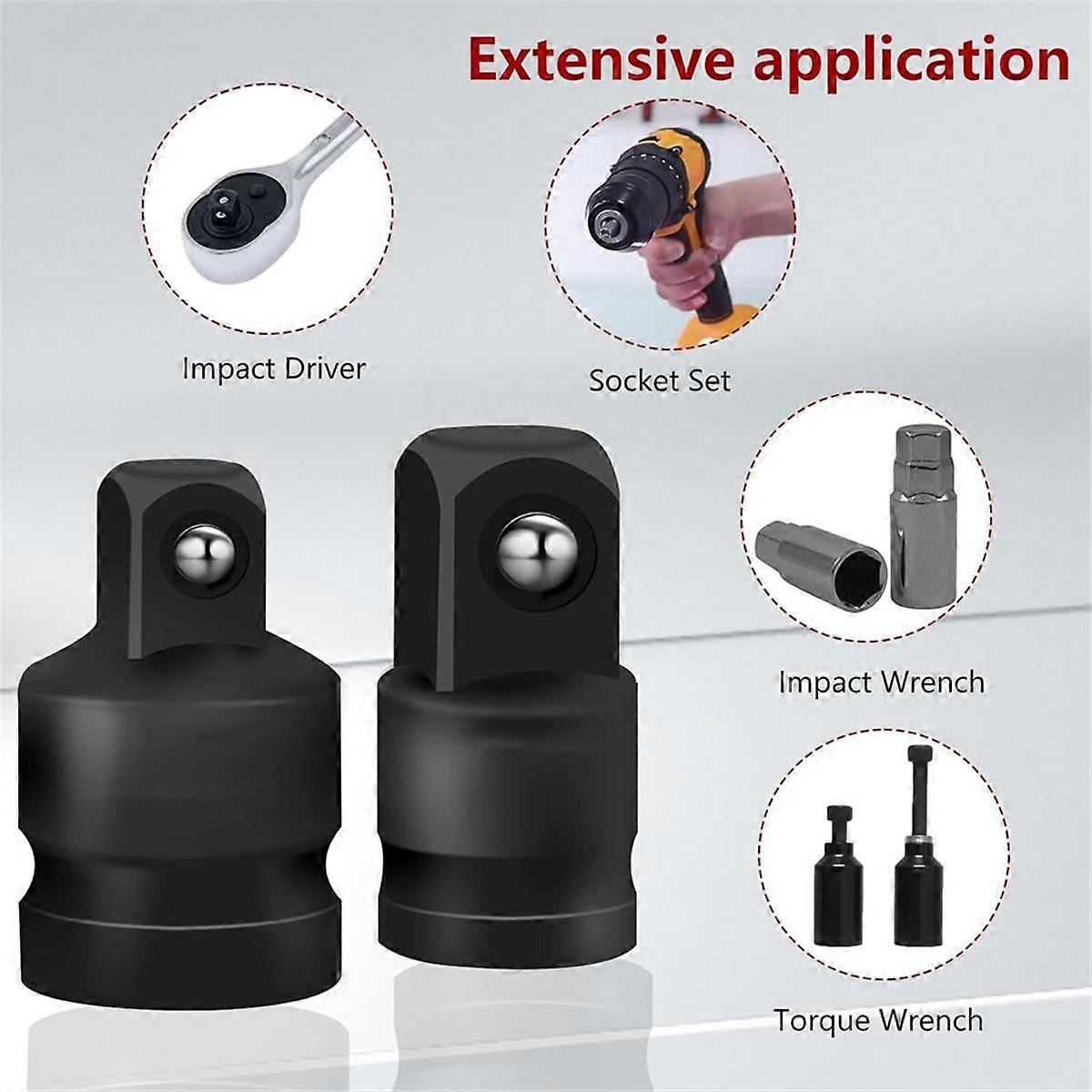 Impact Socket Reducer and Adapter Set, Steel Impact Adapter Set ...